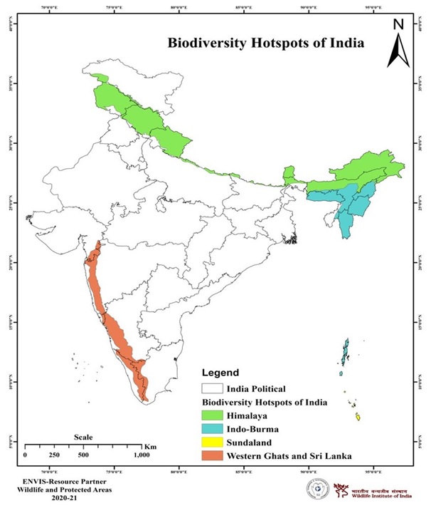 Biodiversity and Hot Spots in India - Sanskriti IAS