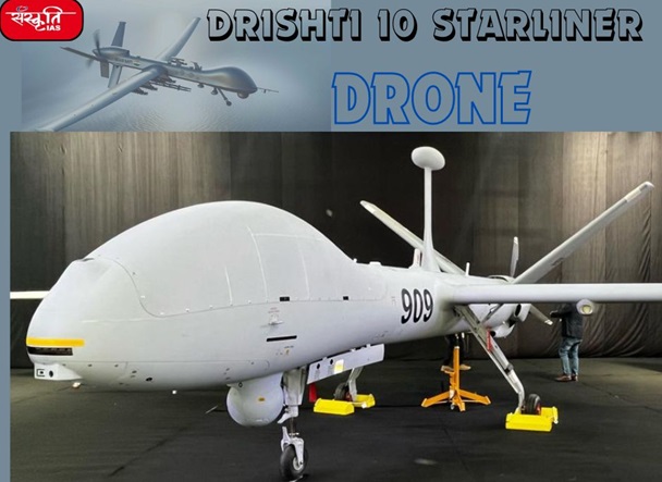Drishti-10 Starliner Drone - Sanskriti IAS